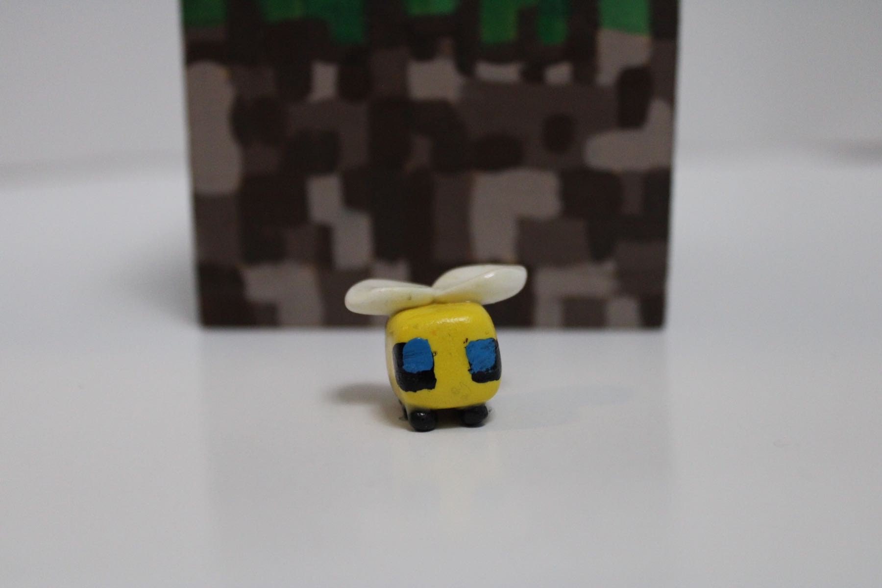 Minecraft Inspired Bees, Clay Minecraft Figurine, Minecraft Bee ...