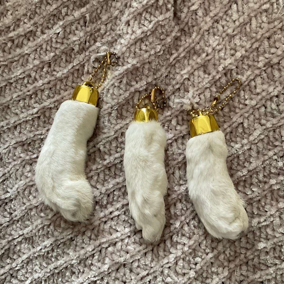 White Rabbits Foot L Good Luck Charm - Etsy