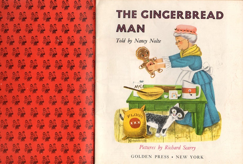 Gingerbread Man Story of Little Old Man Little Old Woman Decorated ...