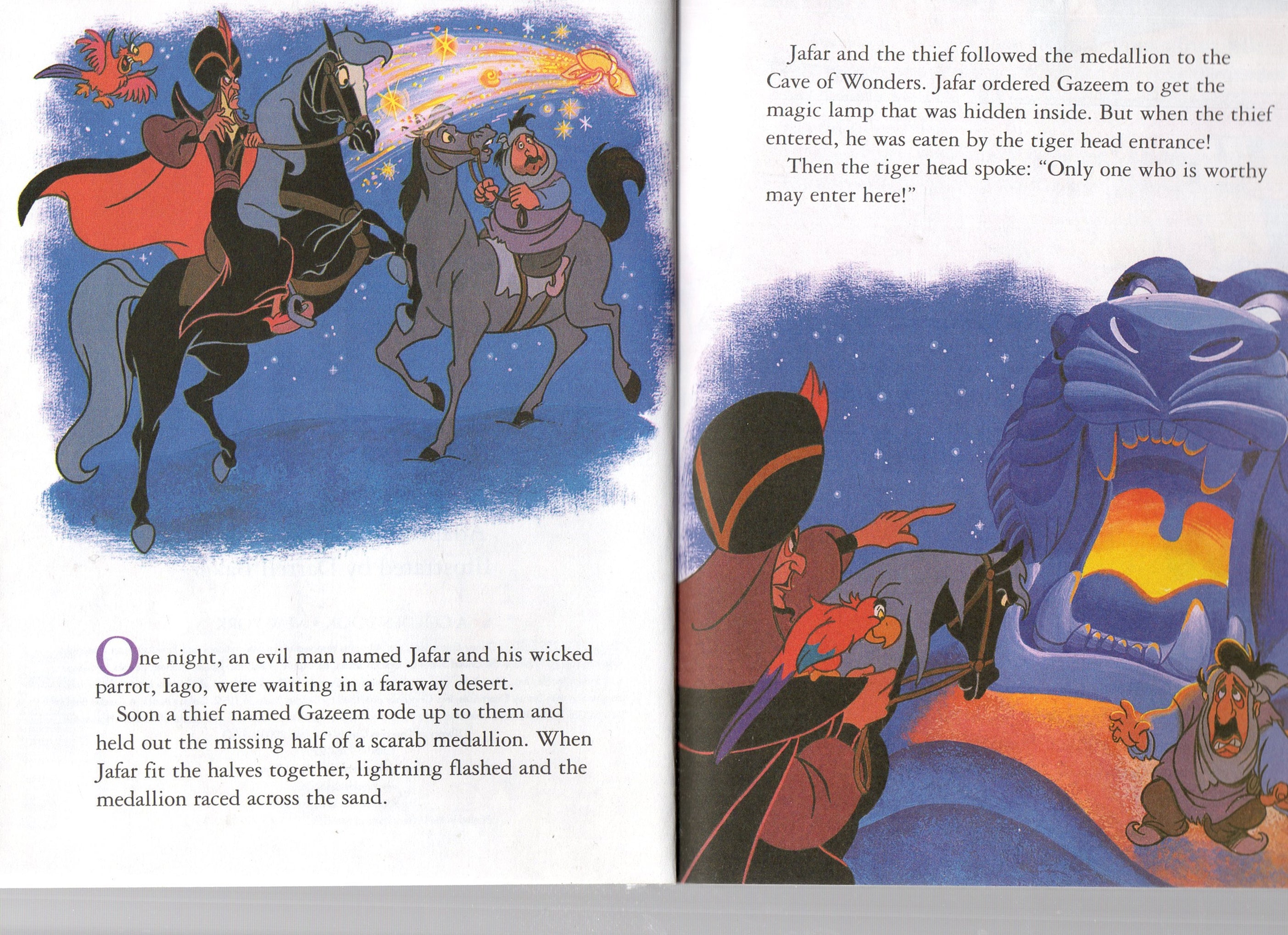 Disney's Aladdin Jafar Parrot Iago and Thief Gazeem Find Treasure in ...