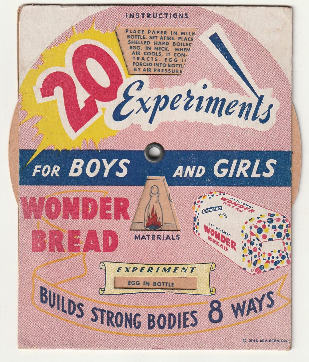 20 Experiments for Boys and Girls From Wonder Bread Rotating Wheel With ...