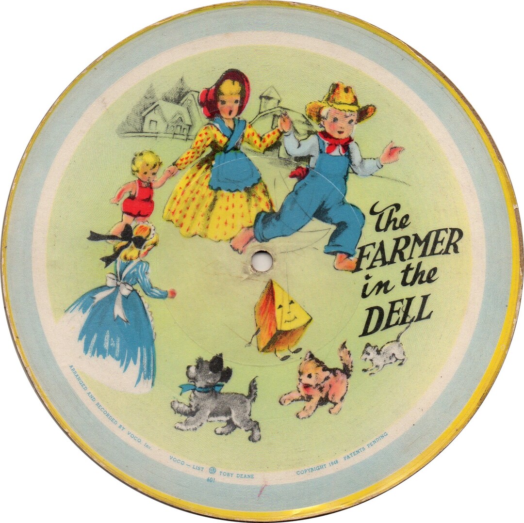 Farmer in the Dell and the Counting Song Picture Disc 33 1/3 RPM ...