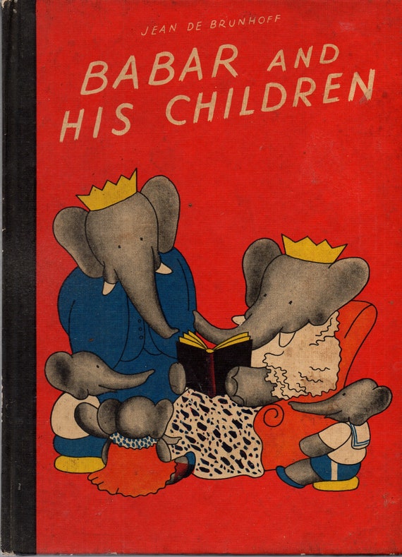 Babar and His Children King of Elephants Wife Celeste Children - Etsy