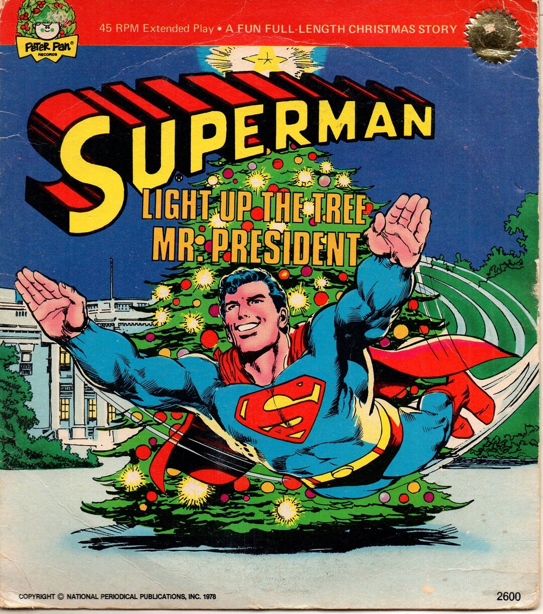 Superman ® Light up the Tree Mr. President 45 RPM Extended Play Record ...