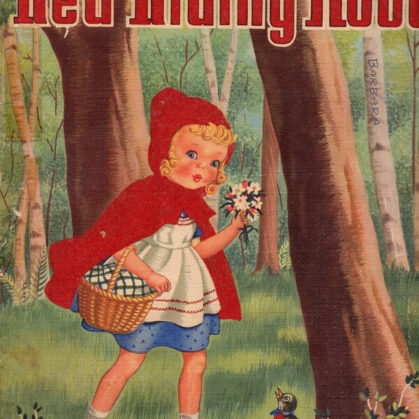 Little Red Riding Hood Book Cover - Etsy