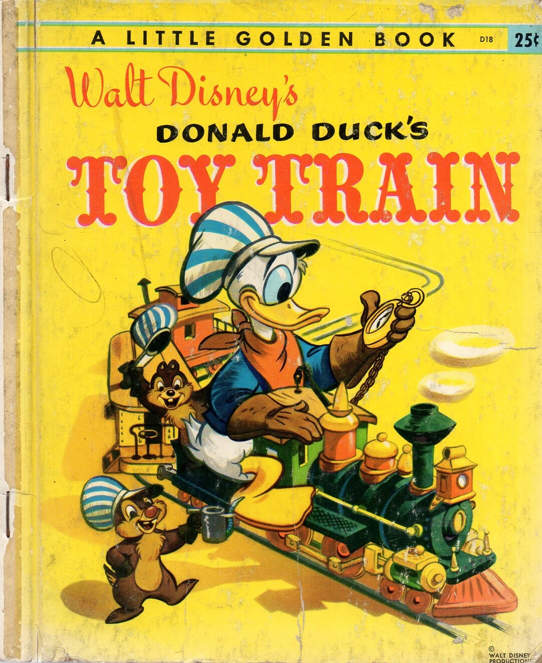 Walt Disney's Donald Duck's Toy Train Chip 'N Dale Homeless Hardcover ...