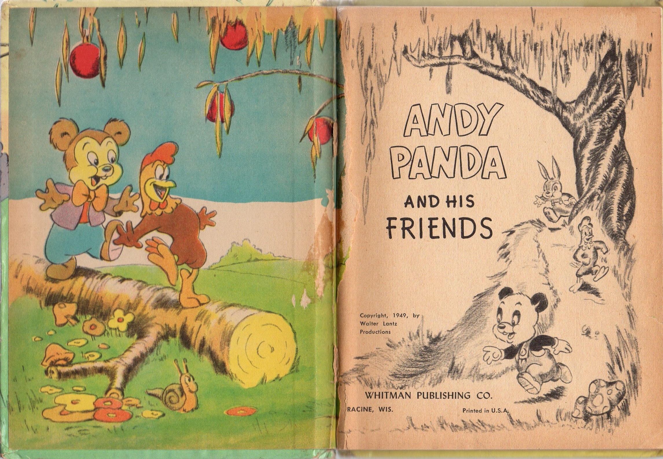 Andy Panda and His Friends Charlie Chicken Oswald Rabbit Homer - Etsy