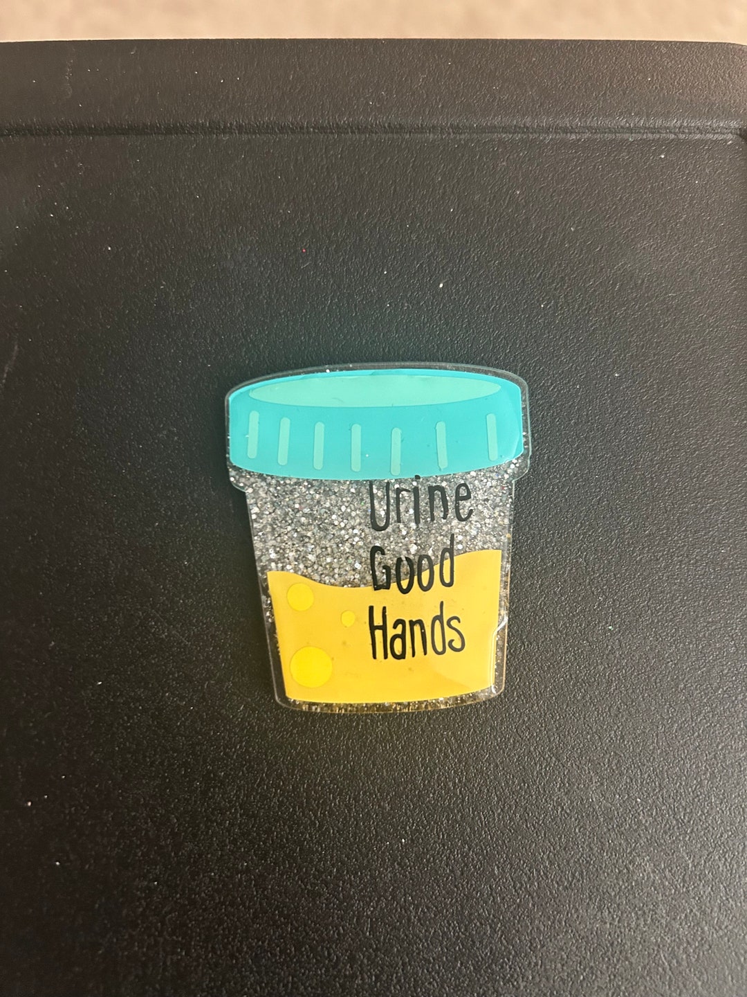 Urine Good Hands Urine Cup Badge Reel - Etsy