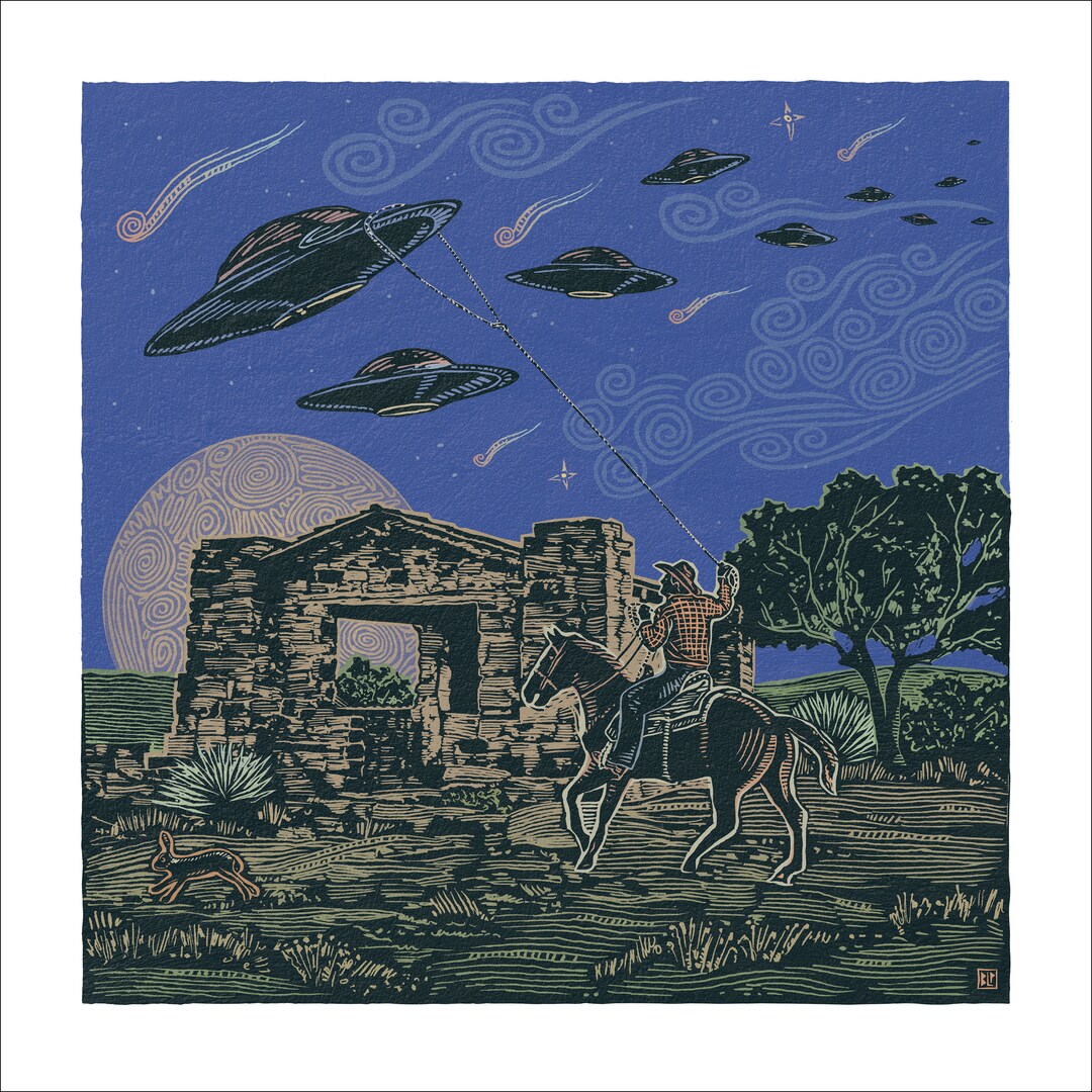 Cowboy & Aliens - Etsy
