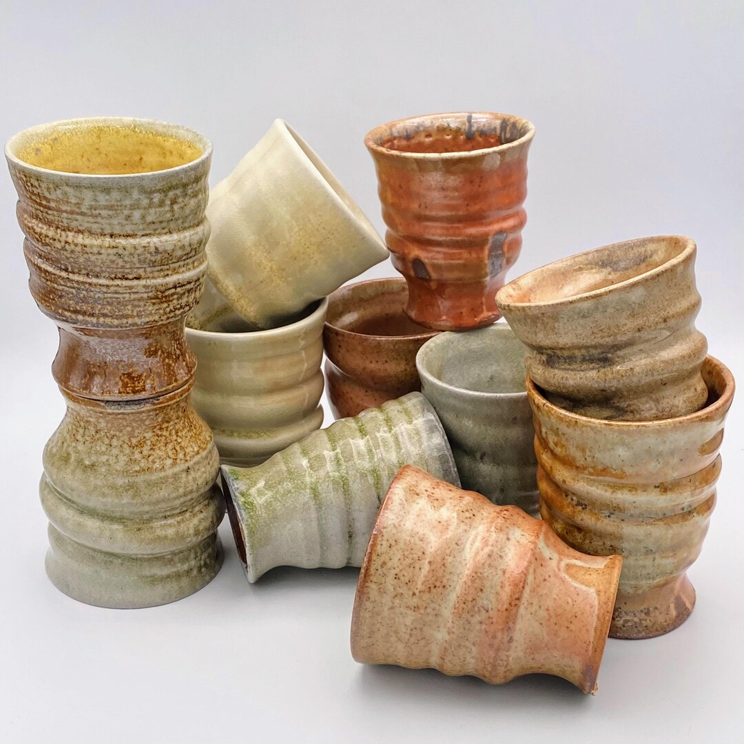Mystery Wood Fired Wine Cup: Random Ceramic Sipper (8-10 Oz) - Etsy