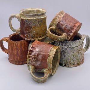 Large Pinched Mug | Wood Fired, Salt Soda Fired, & Gas Fired - Etsy