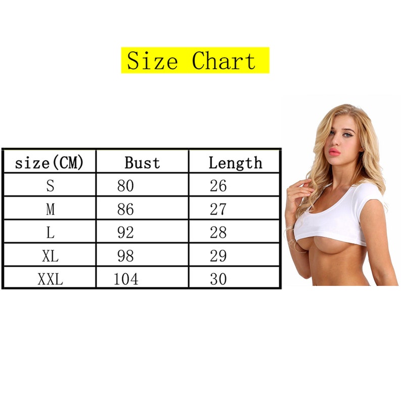 Custom Crop Top Womens Underboobs T Shirt Sexy Etsy