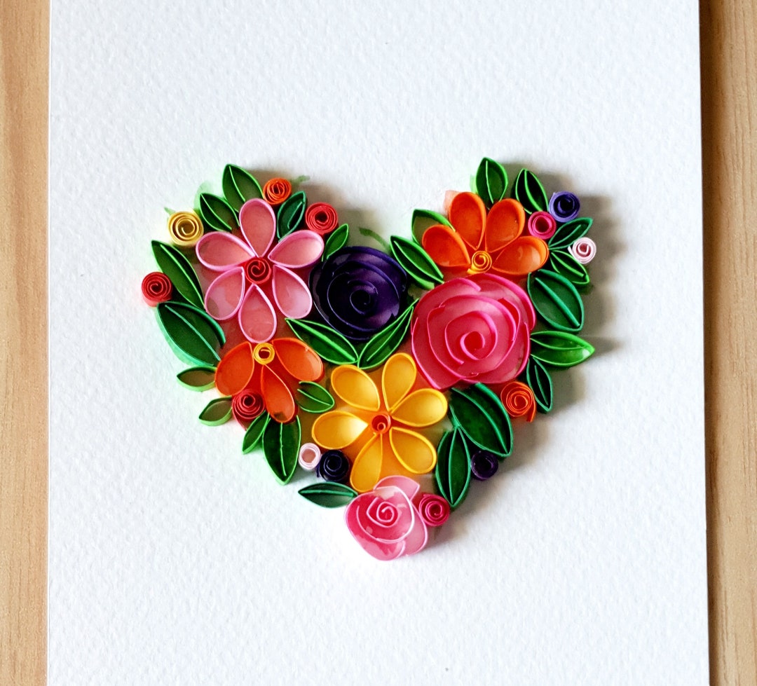 Paper Quilled Heart - Etsy