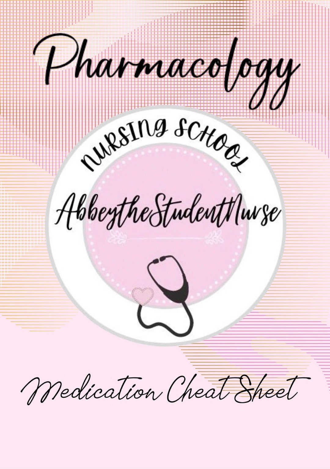 PDF - Pharmacology Cheat Sheet - Etsy