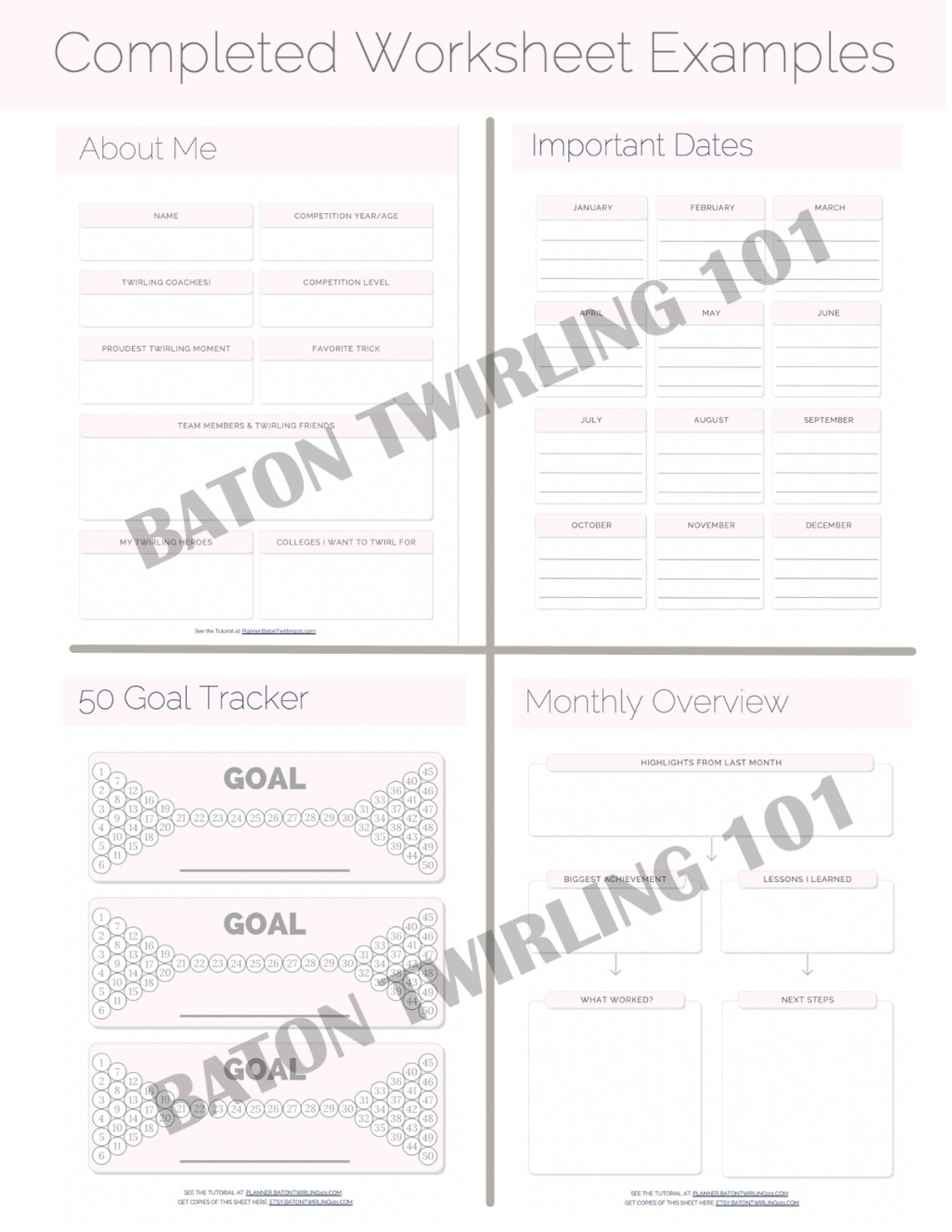 I Love Baton Twirling 30 Day Printable Practice Notebook - Etsy