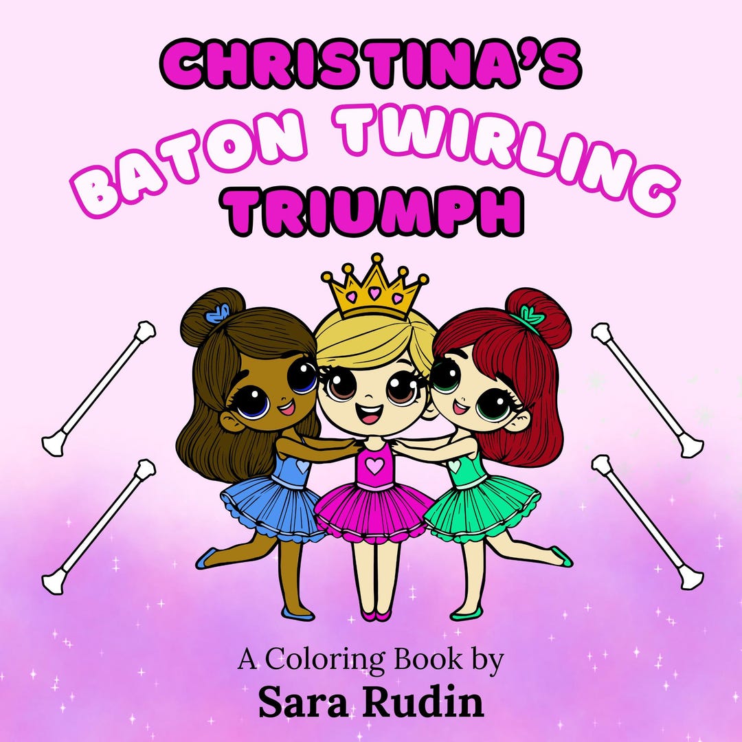 Christina's Baton Twirling Triumph – Printable Coloring Book (digital ...