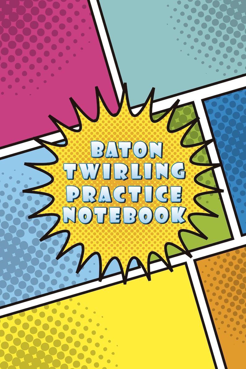 Pop Art Baton Twirling 30 Day Printable Practice Notebook - Green and ...