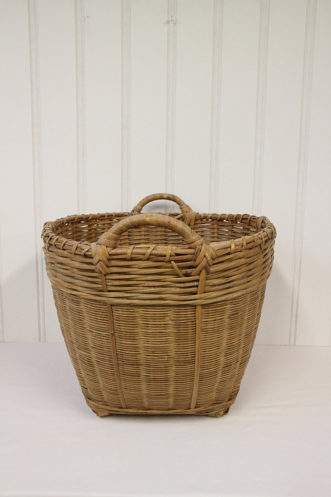Vintage Basket With Handles - Etsy