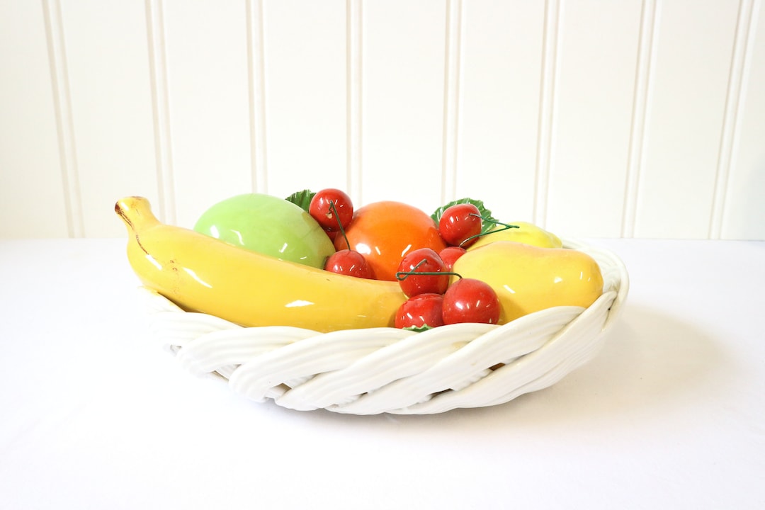 Vintage Ceramic Fruit Bowl - Etsy