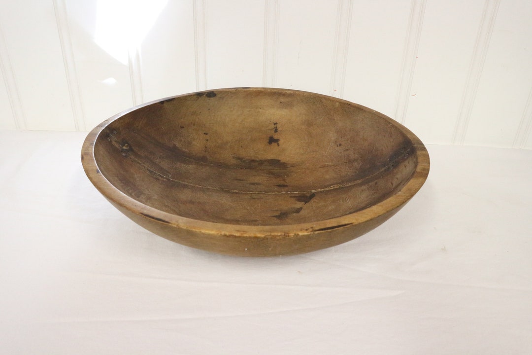 Antique Wood Butter Bowl - Etsy