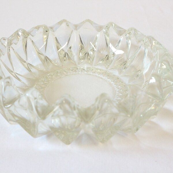 Antique Crystal Ash Tray - Etsy
