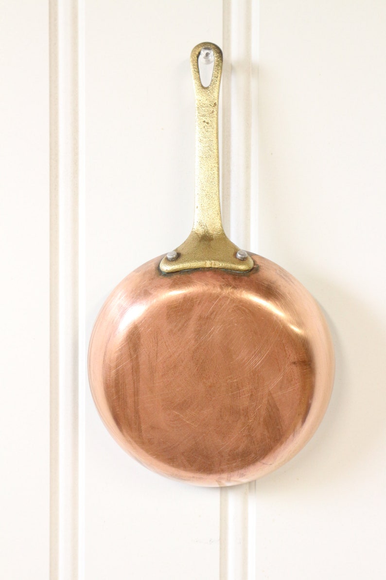 Small Vintage Copper Pan - Etsy