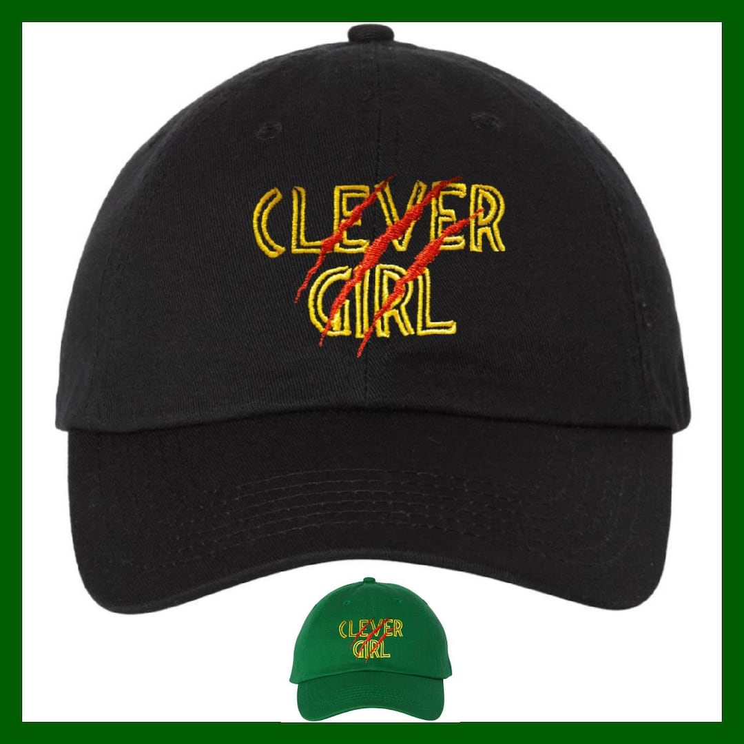 CLEVER GIRL HAT / Jurassic Park / Jurassic World / Embroidered Hat Cap ...