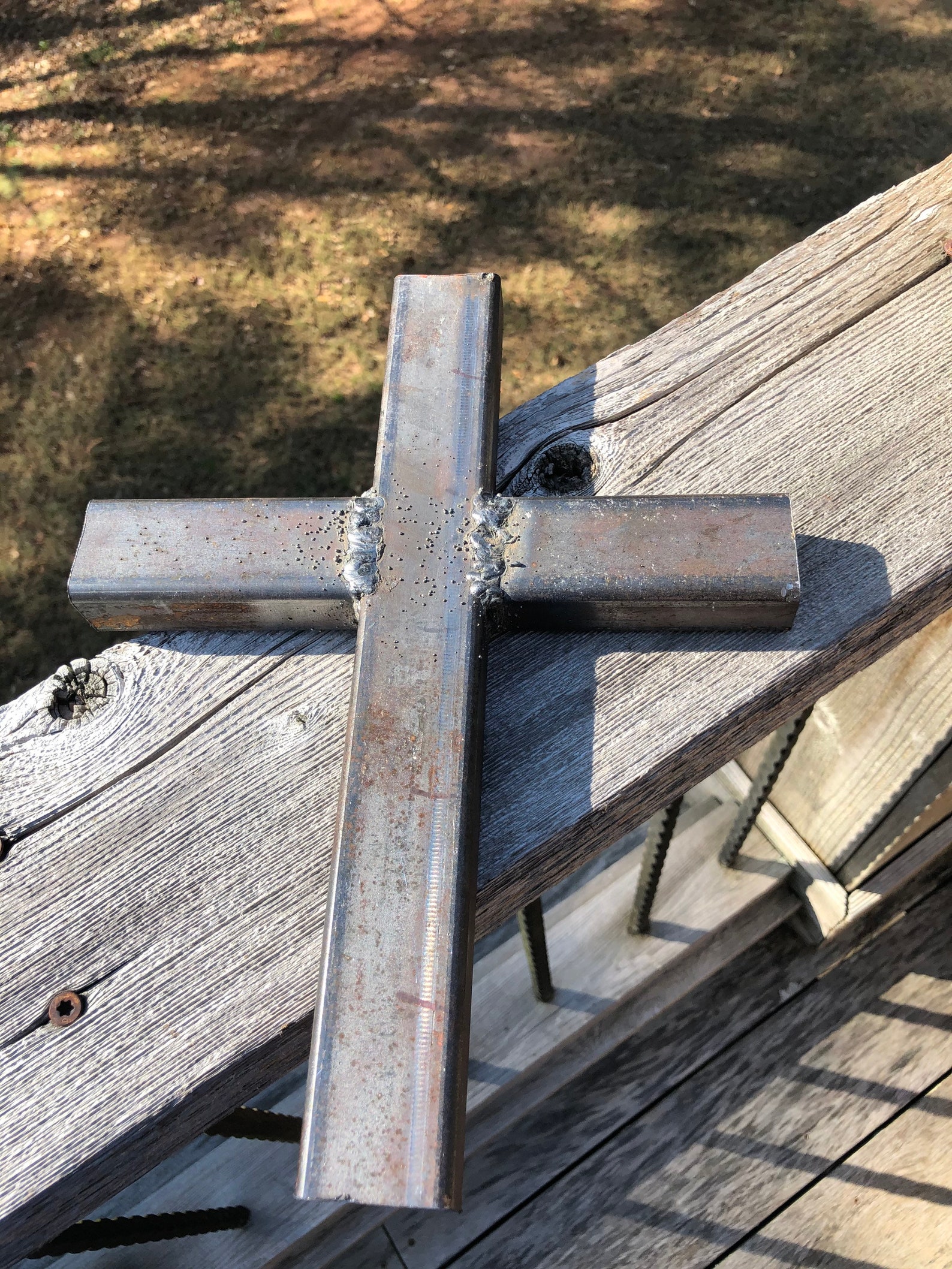 Upcycled 3 Piece welded cross | Etsy