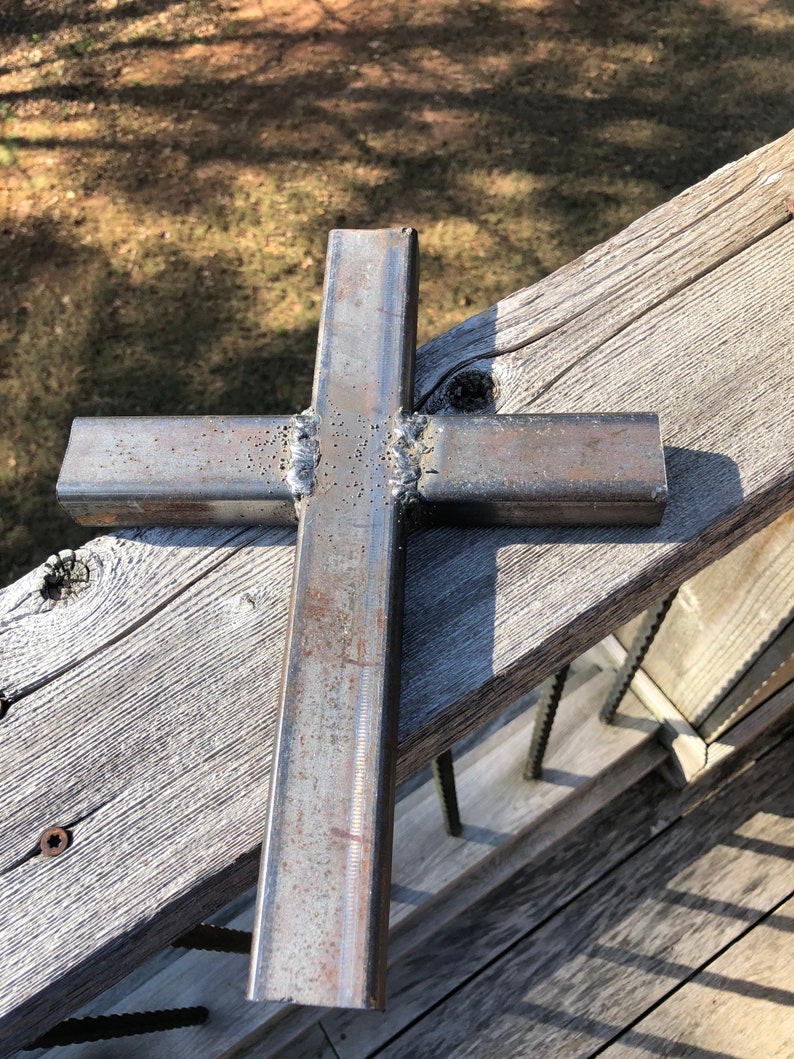 Upcycled 3 Piece Welded Cross - Etsy