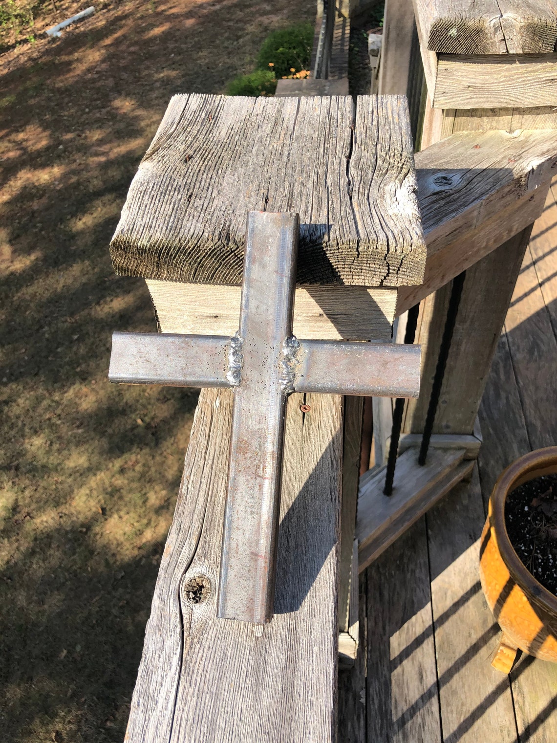 Upcycled 3 Piece Welded Cross - Etsy