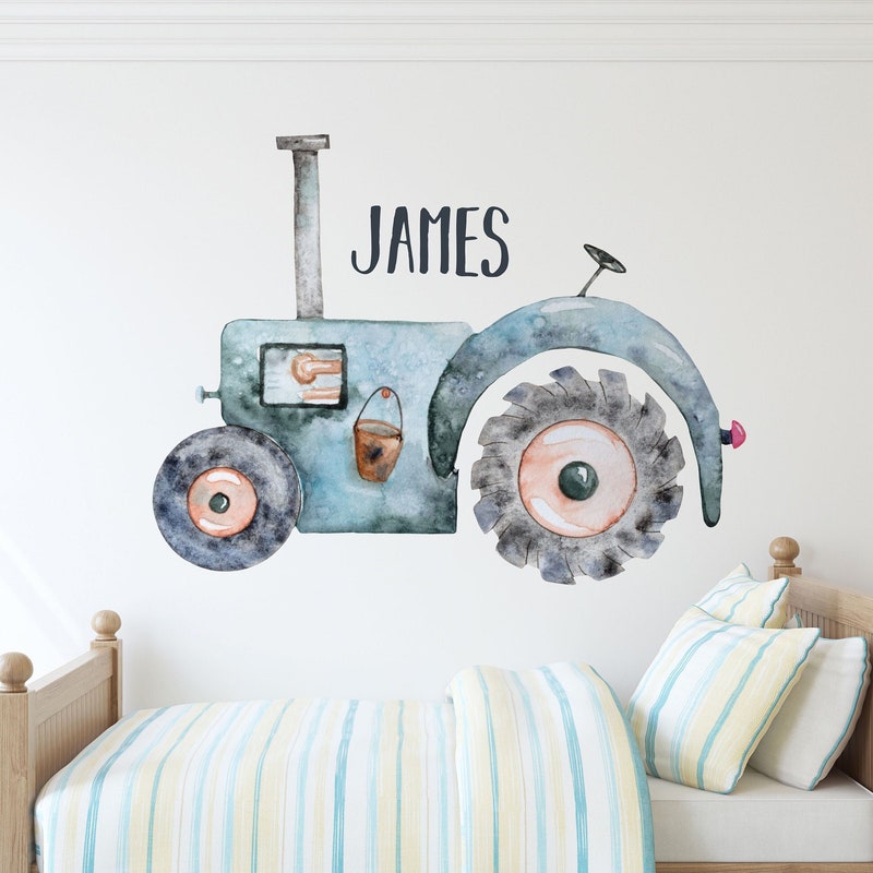 Tractor Wall Decal - Etsy UK