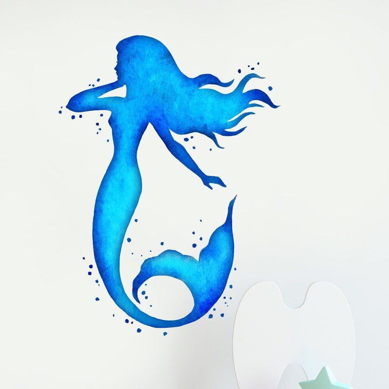 Mermaid Wall Decals - Etsy