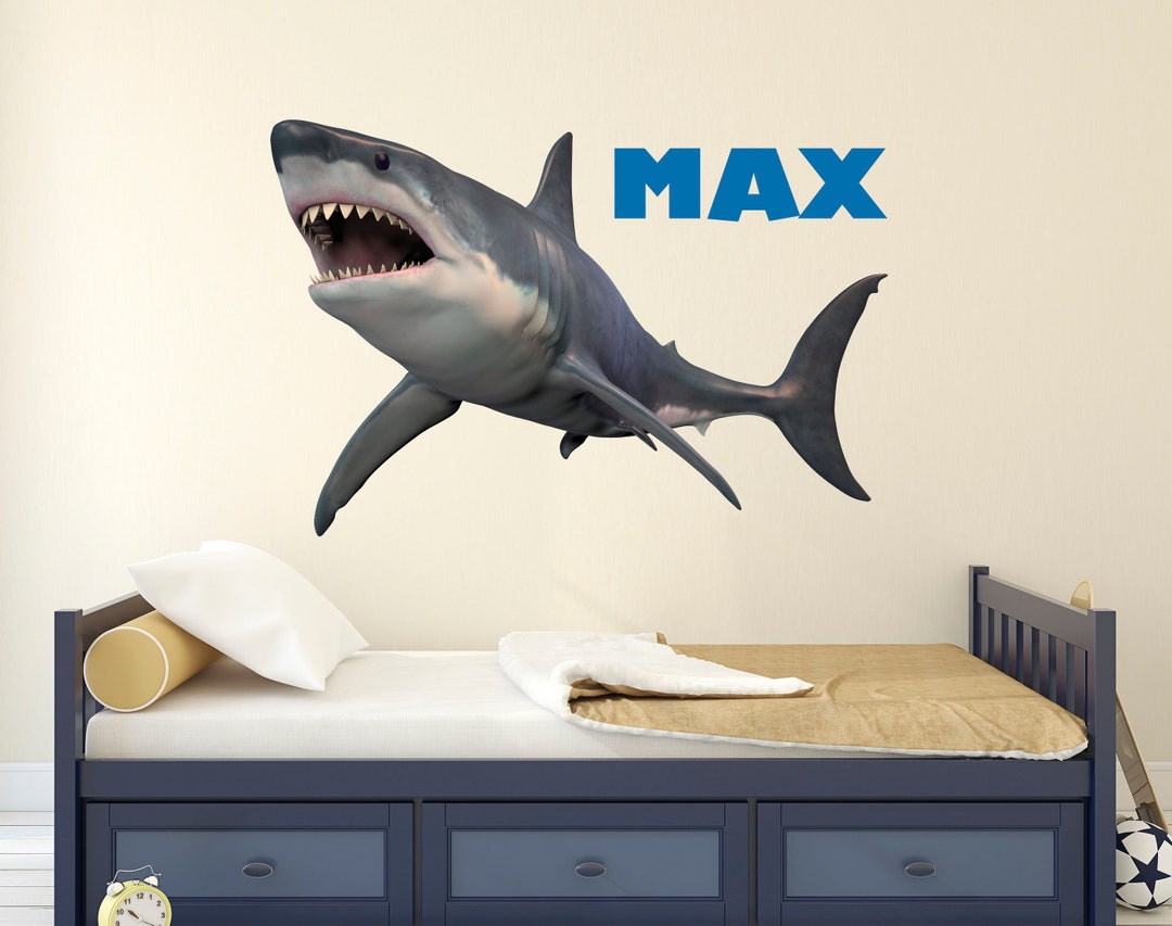 Personalized Shark Name Wall Decal -shark Ocean Under the Sea Life ...