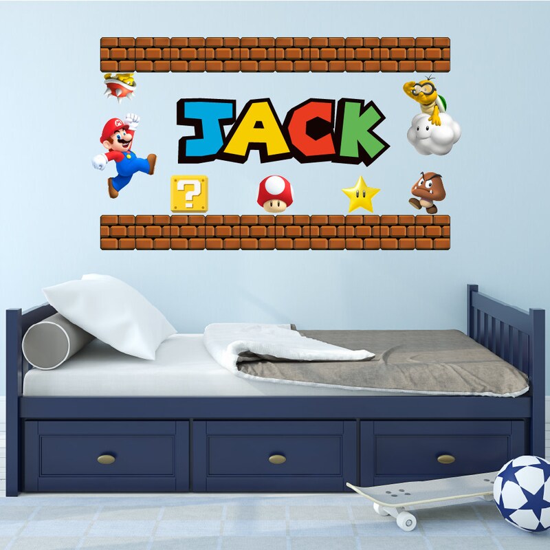Mario Wall Decal - Etsy