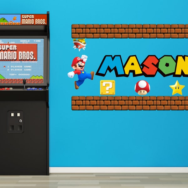 Mario Wall Decal - Etsy