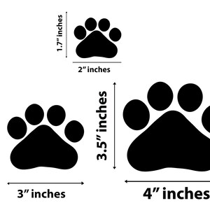 25-pieces: Set Dog Paws Wall Decals Vinyl Paw-prints Sticker Animal ...
