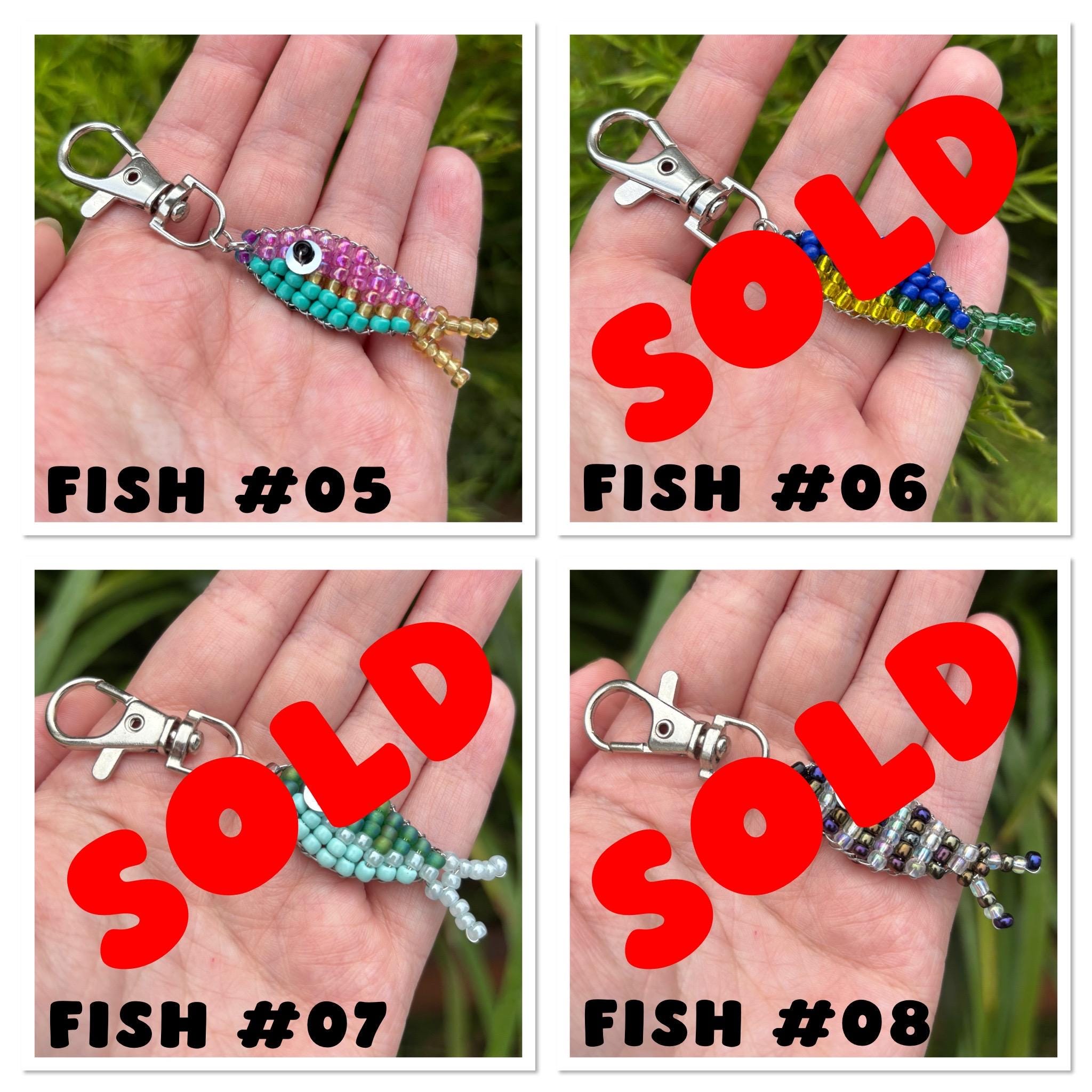 Beaded Fish Charms - Etsy