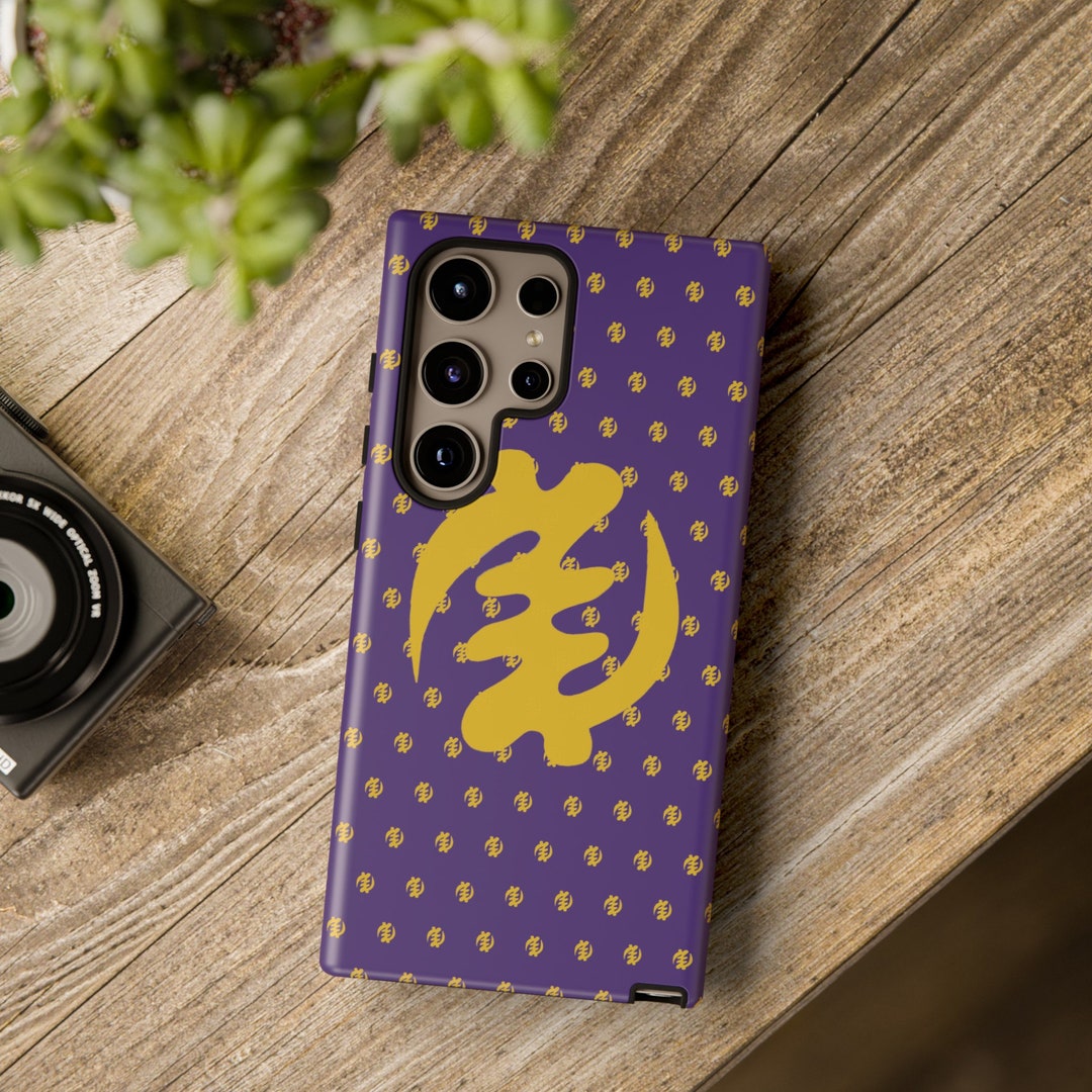 Purple Adinkra Phone Case, Adinkra Mobile Phone Case, Gye Nyame ...