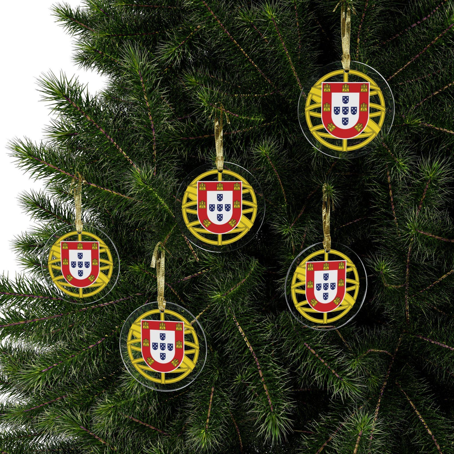 Portugal Acrylic Ornaments, Portugal Holiday Ornament, European Holiday ...