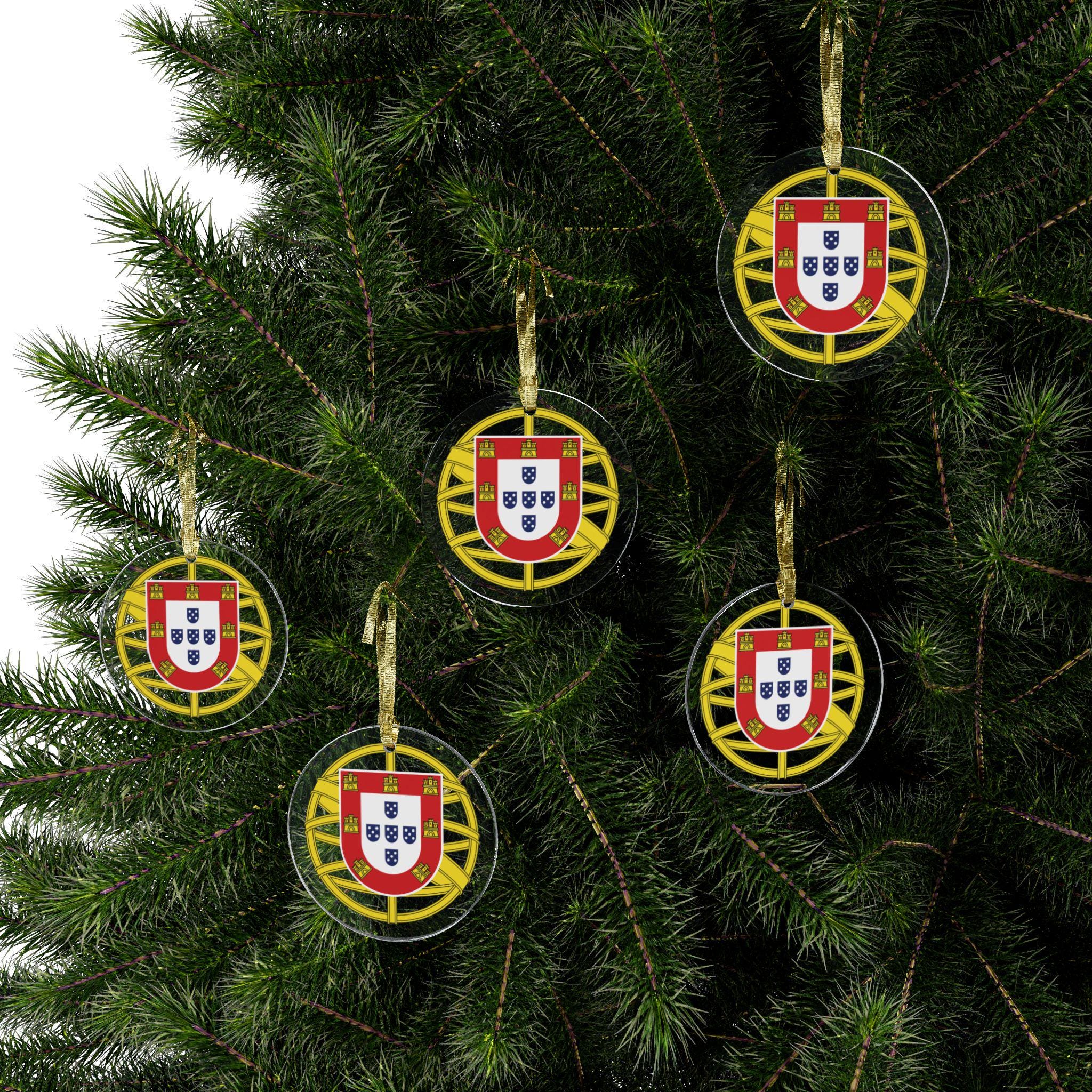 Portugal Acrylic Ornaments, Portugal Holiday Ornament, European Holiday ...