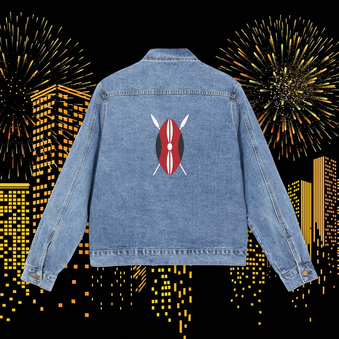 Kenya Denim Jacket Men, Kenya Relaxed Fit Denim Jacket Men, Kenya ...
