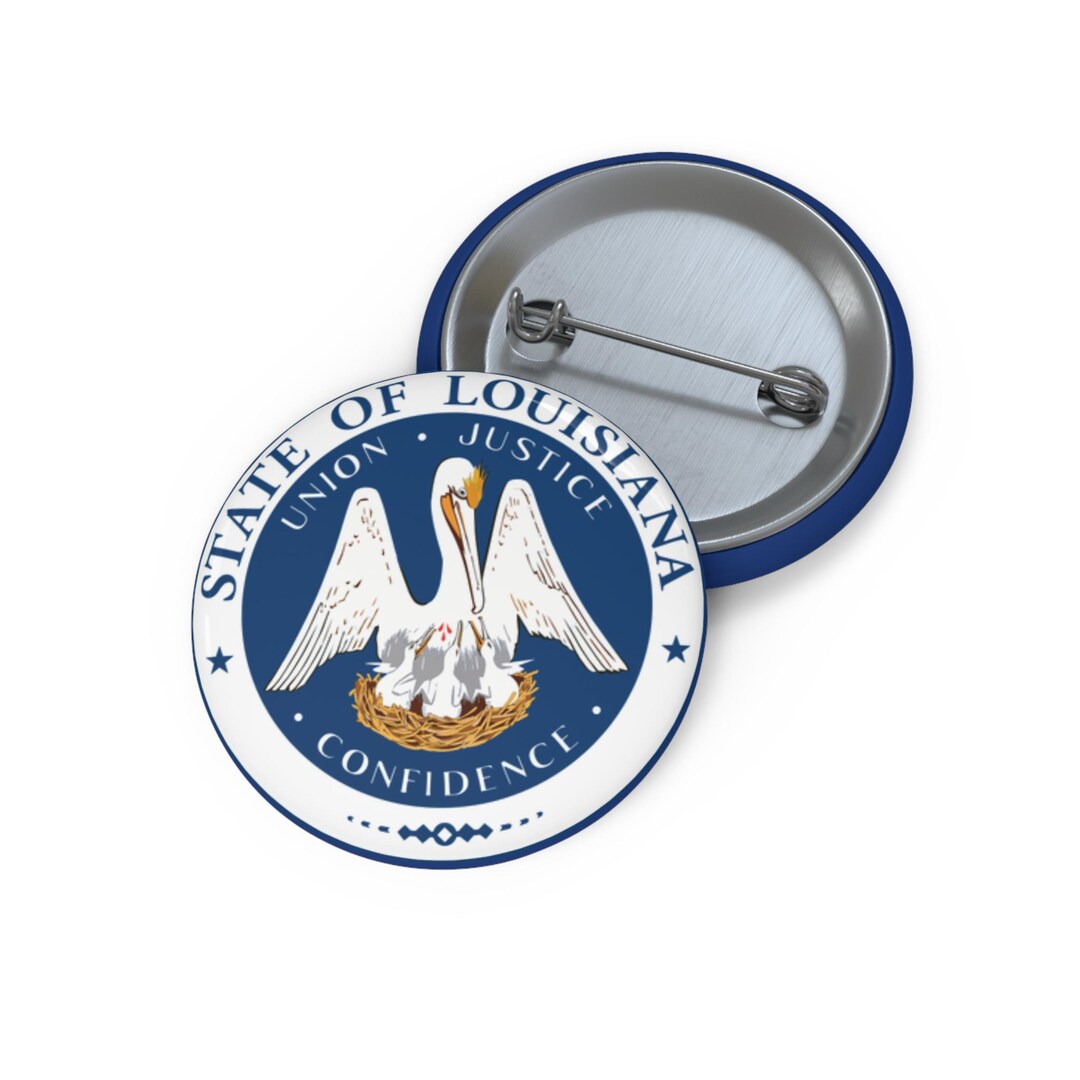 Louisiana Pin Button USA Louisiana State Pin Louisiana Travel Gift ...