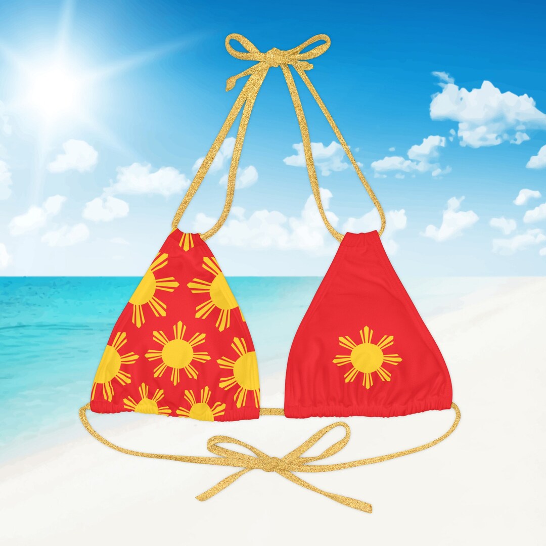 Philippines String Bikini Top, Filipino Triangle Bikini Top ...