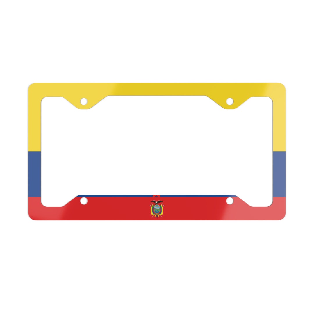 Ecuador License Plate Frame, Ecuador Metal License Plate Frame, Ecuador ...