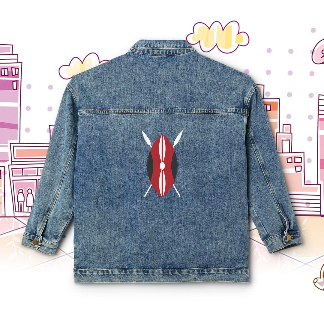 Kenya Womens Denim Jacket, Kenya Womens Classic Denim Jacket, Kenyan ...