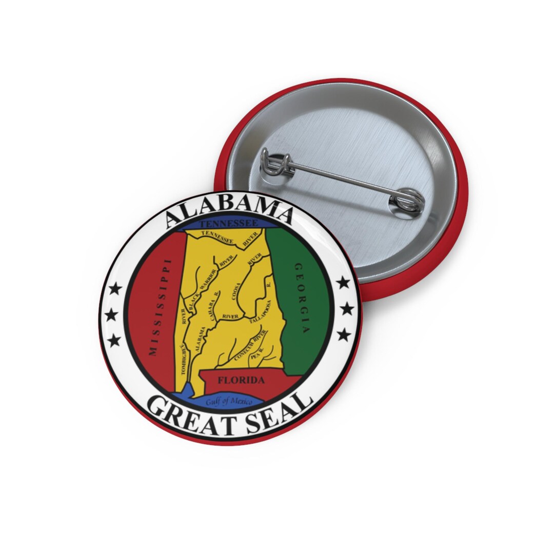 Alabama Pin Button USA Alabama State Pin Alabama Gift Alabama Great ...