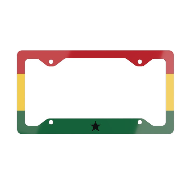 Ghana License Plate Frame, Ghanaian Metal License Plate Frame, Ghana ...