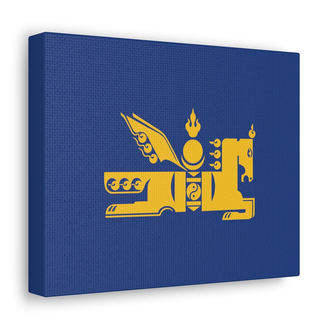 Mongolia Gallery Wrap, Mongolian Canvas Gallery Print, Emblem of ...