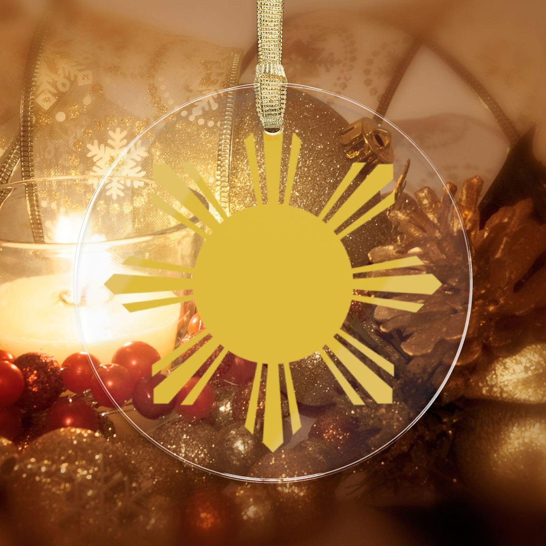 Philippines Acrylic Ornaments, Philippines Holiday Ornaments, Asian ...