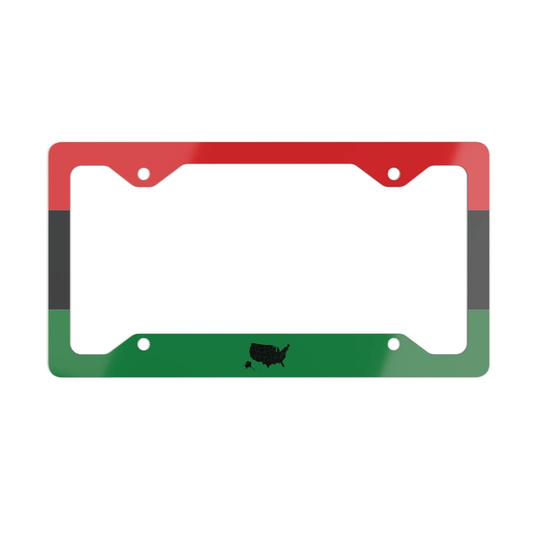 Pan African License Plate Frame, Pan African Metal License Plate Frame ...